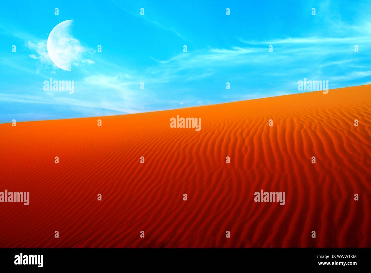 Desert landscape wild view Stock Photo - Alamy