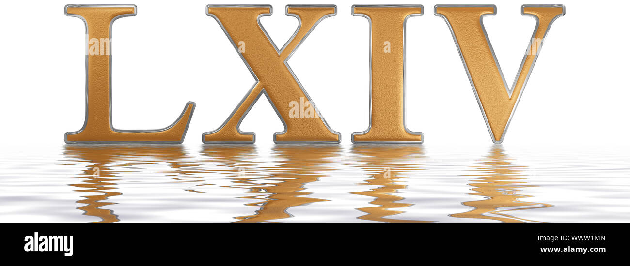 Numeral 64 sixty four isolated hi-res stock photography and images - Alamy