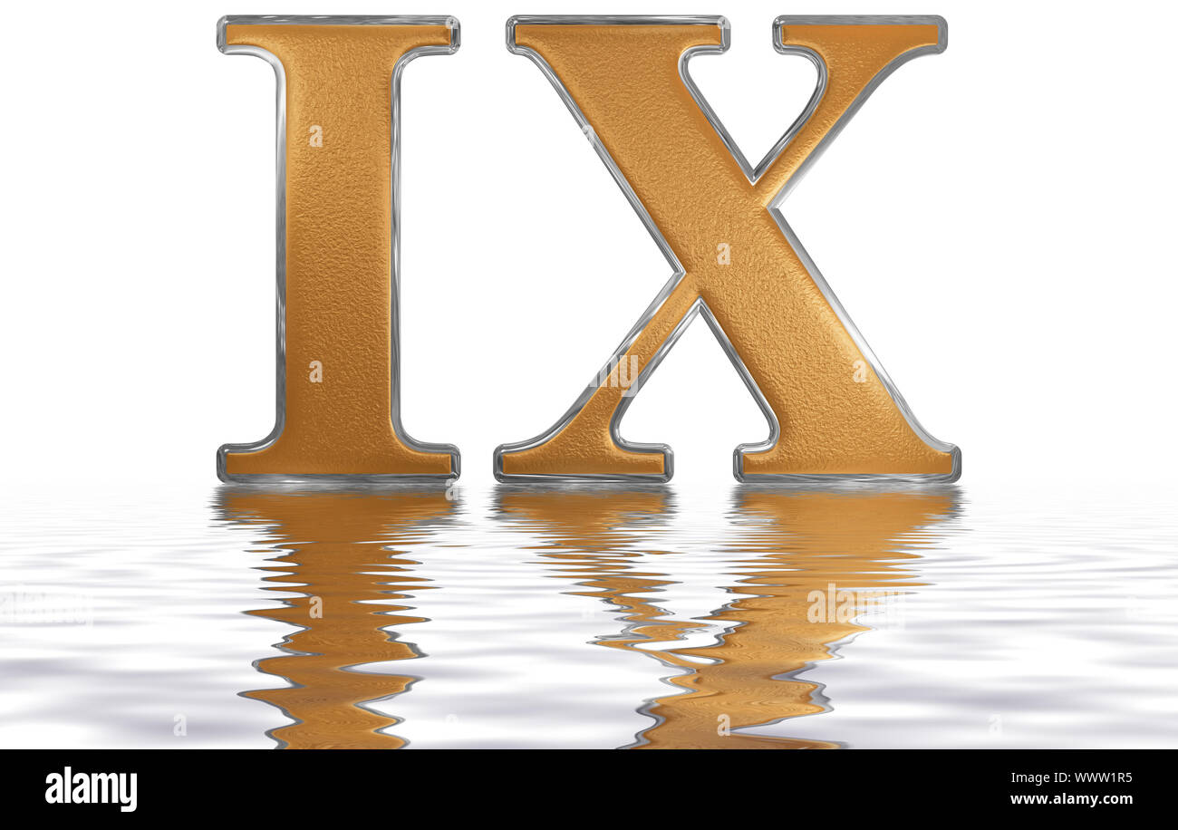 Roman numeral ix hi-res stock photography and images - Alamy