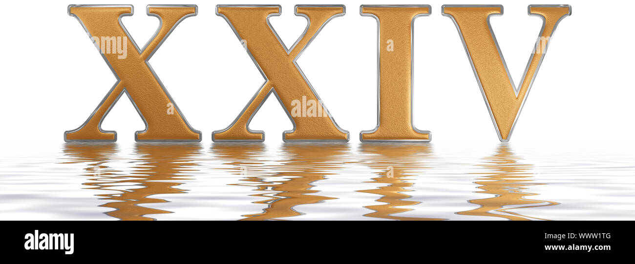 Numeral 24 twenty four isolated hi-res stock photography and images - Alamy