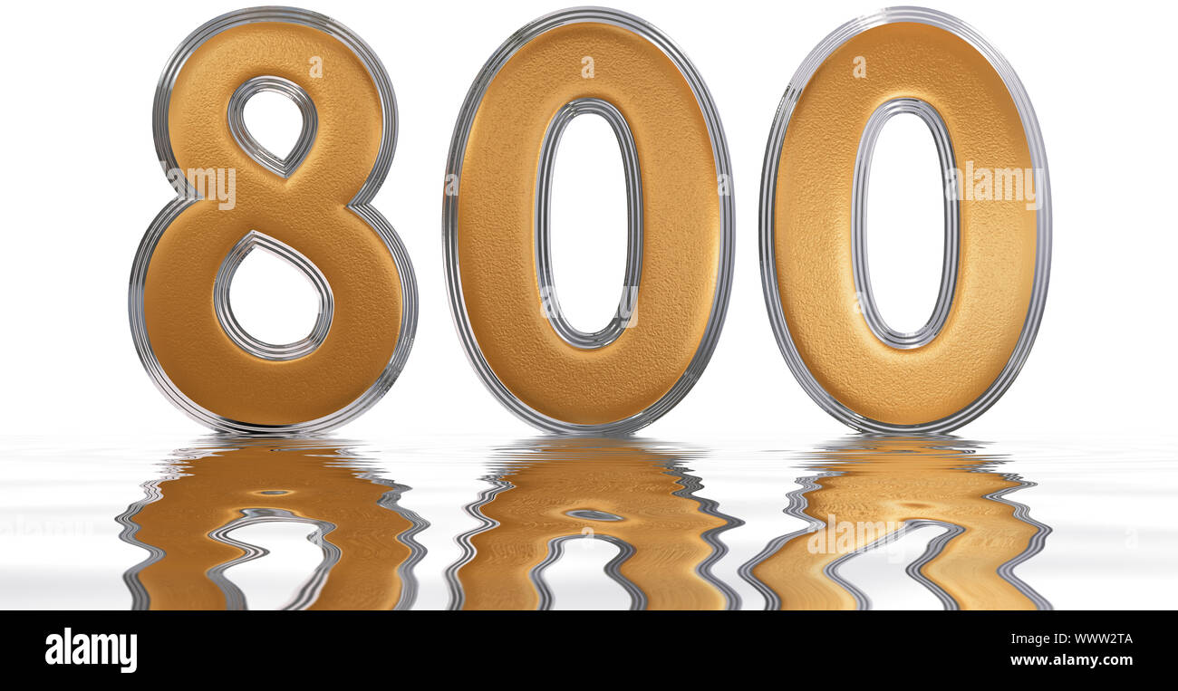 3d number 800 hi-res stock photography and images - Alamy