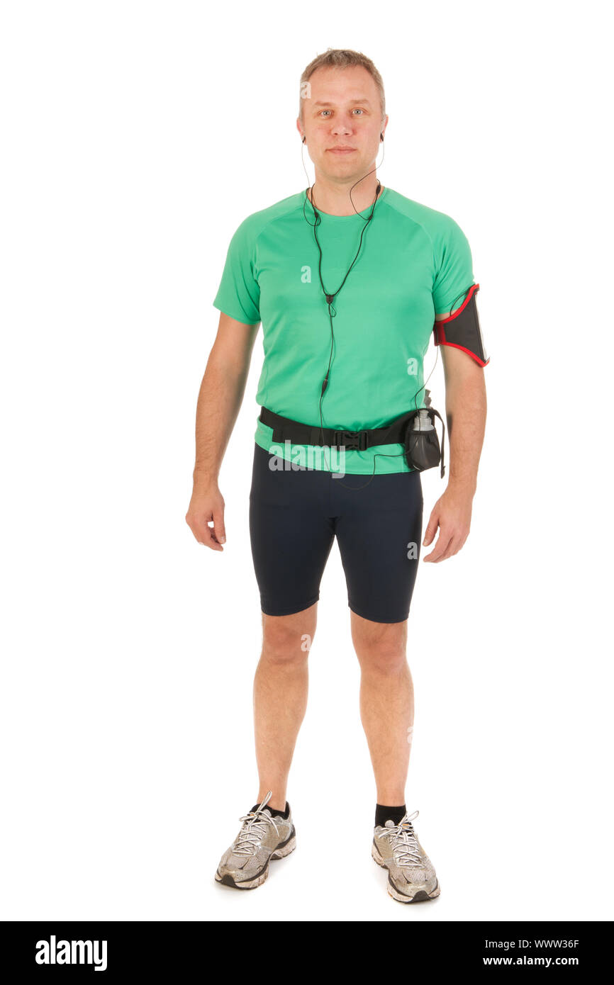 Adult runner is ready to go outdoor Stock Photo - Alamy