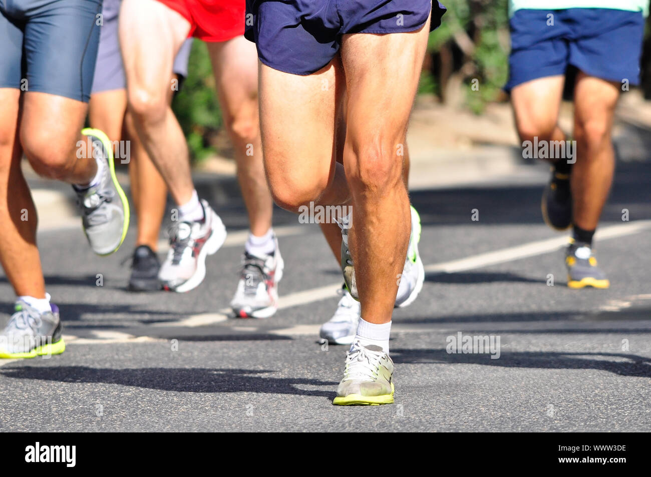Group of marathon racers running Stock Photo - Alamy