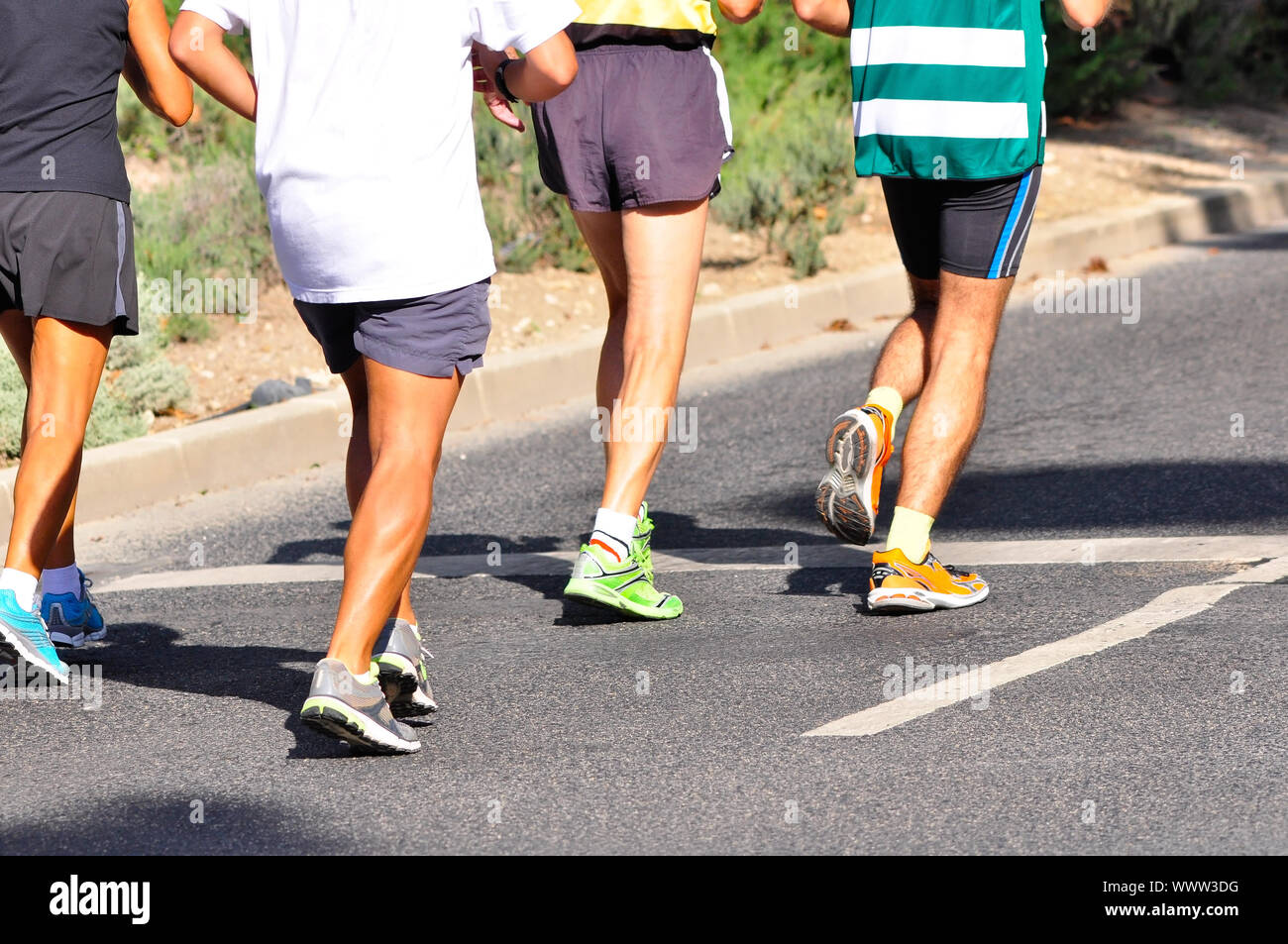 Group of marathon racers running Stock Photo - Alamy