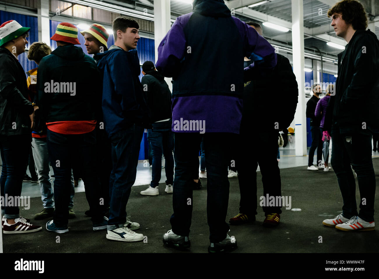 Welsh Football Fan Culture - The Red Wall - Wales fans during half time ...