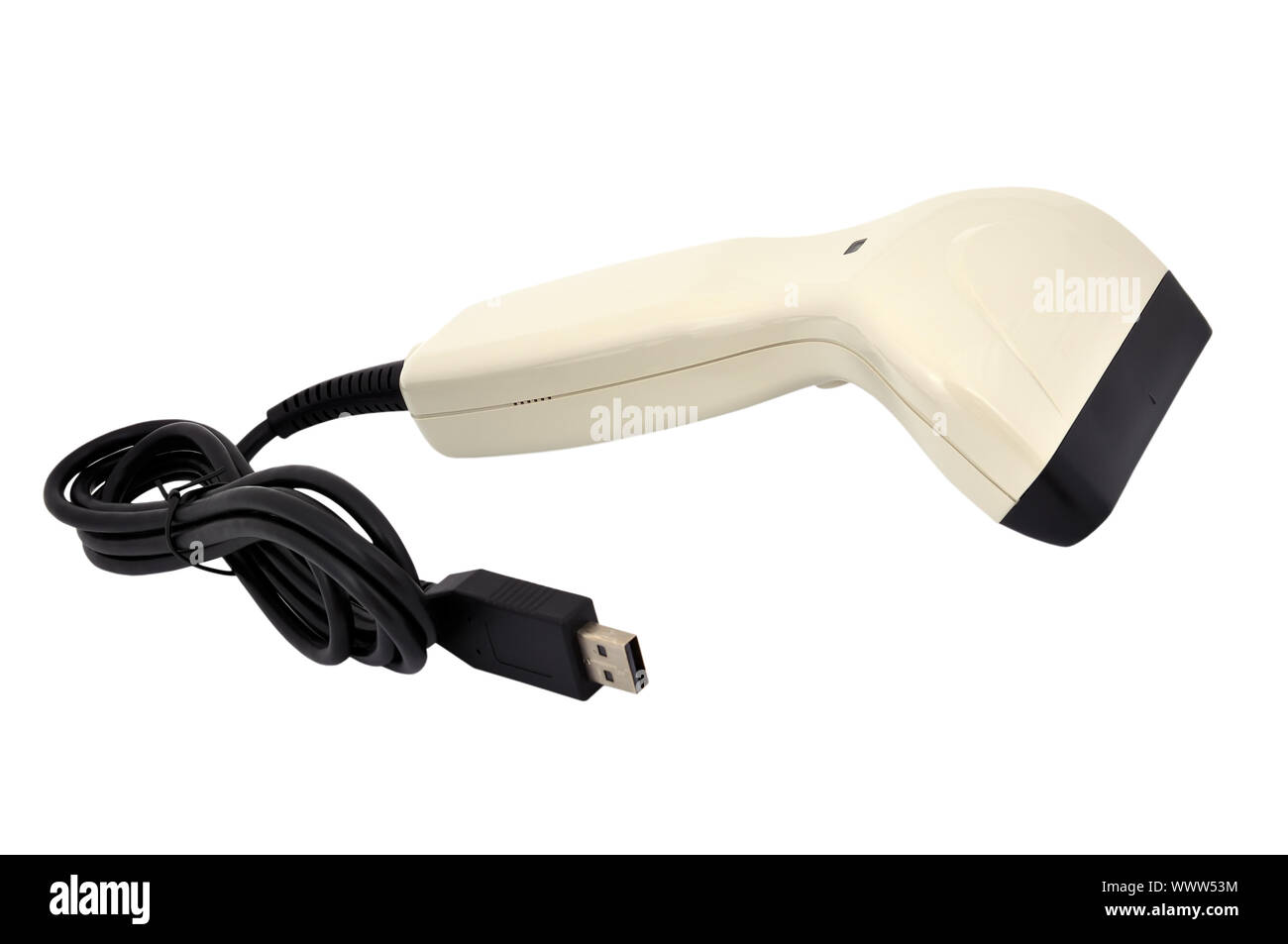 bar code reader isolated on white background Stock Photo - Alamy