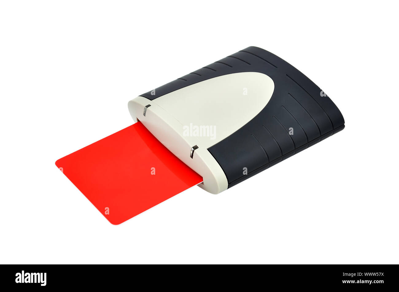 smart card reader on white background Stock Photo - Alamy