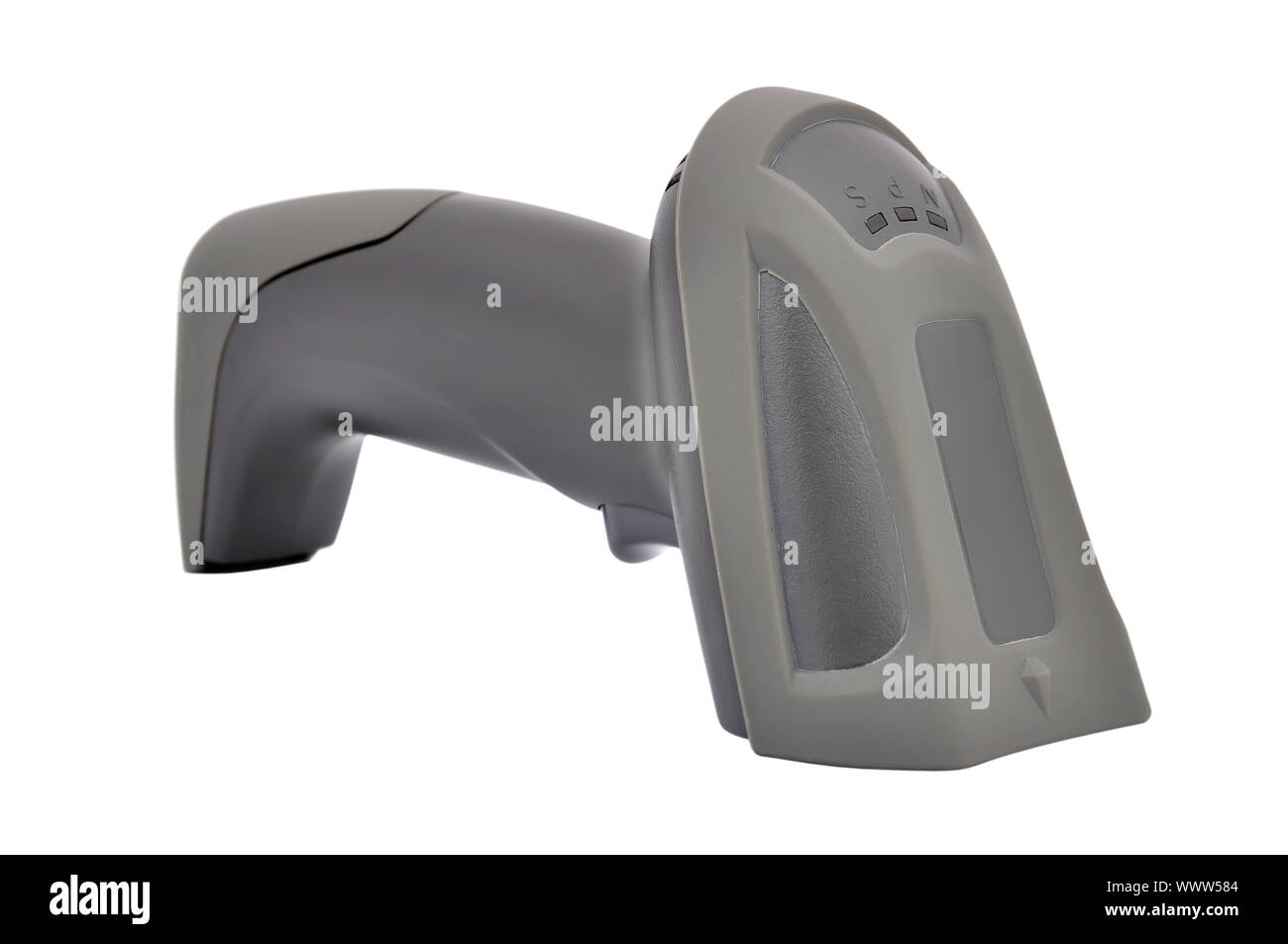 Wireless bar code reader isolated on white background Stock Photo - Alamy