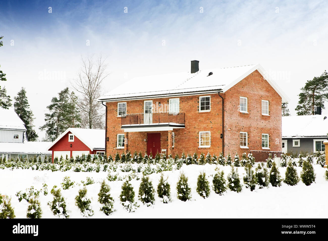 Large Brick House Stock Photo - Alamy
