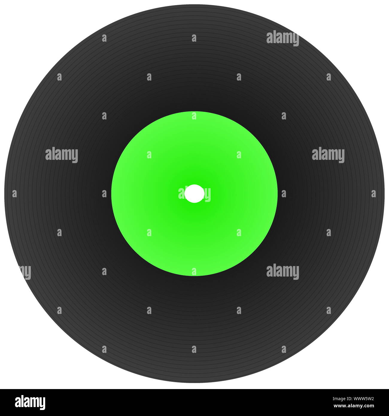 disk record for music with blank label isolated on white Stock Photo ...