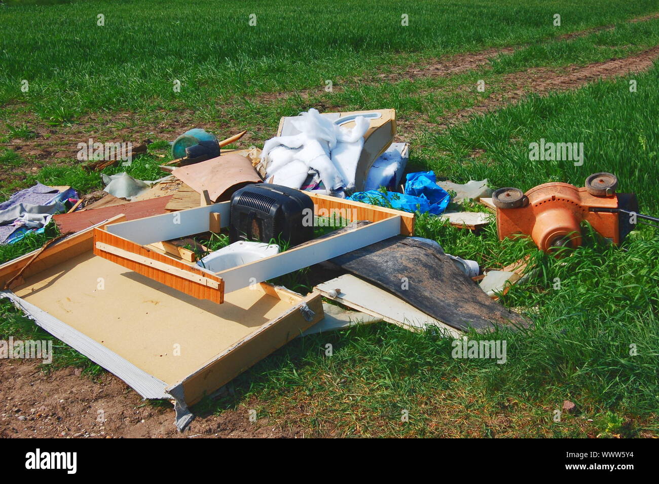 garbage and rubbish in the nature showing dirty environment and ...