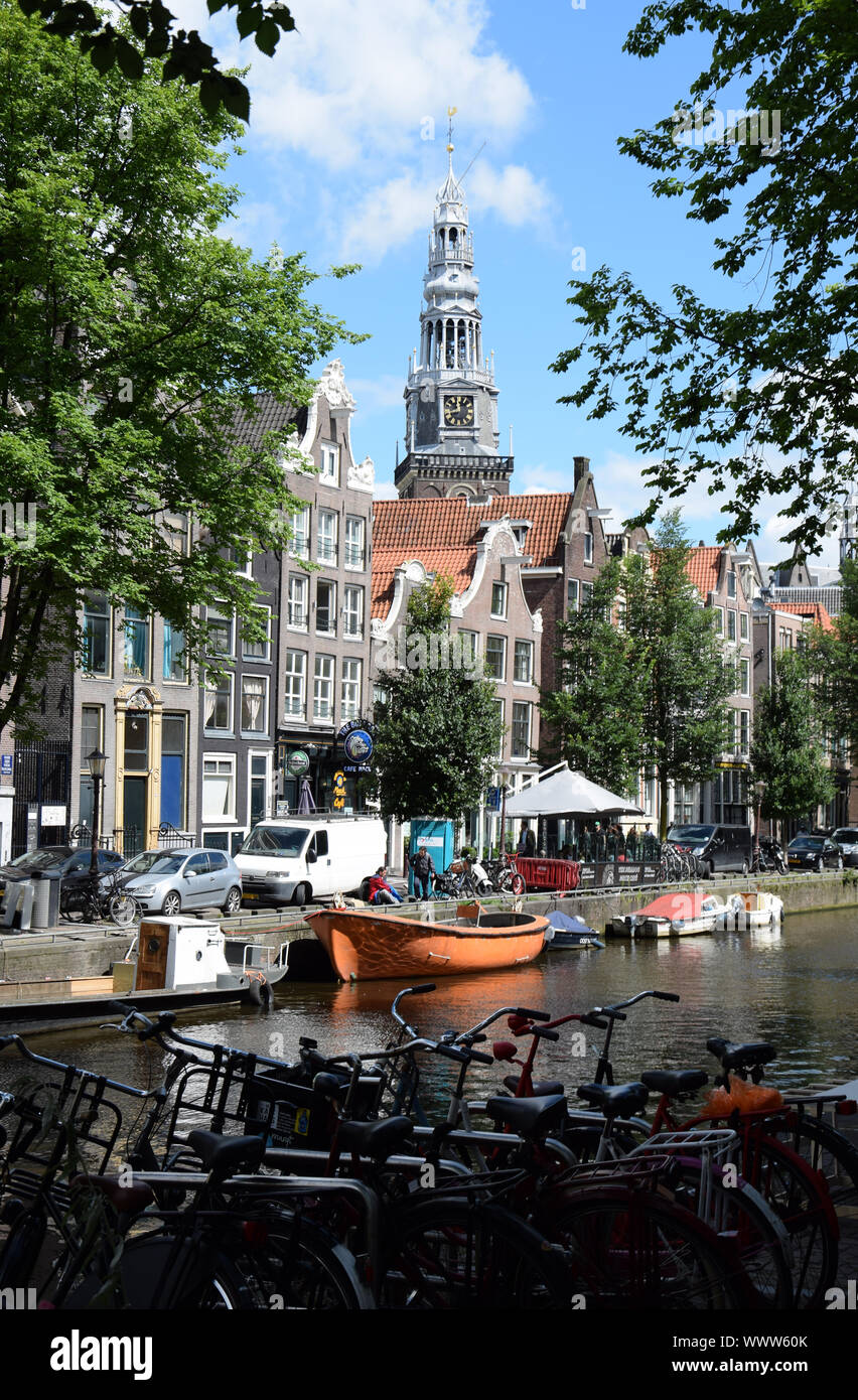 Canal in Amsterdam Stock Photo - Alamy
