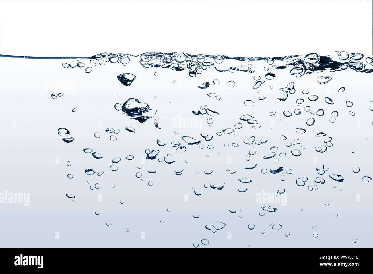 fresh and clean water with gas bubbles background Stock Photo - Alamy