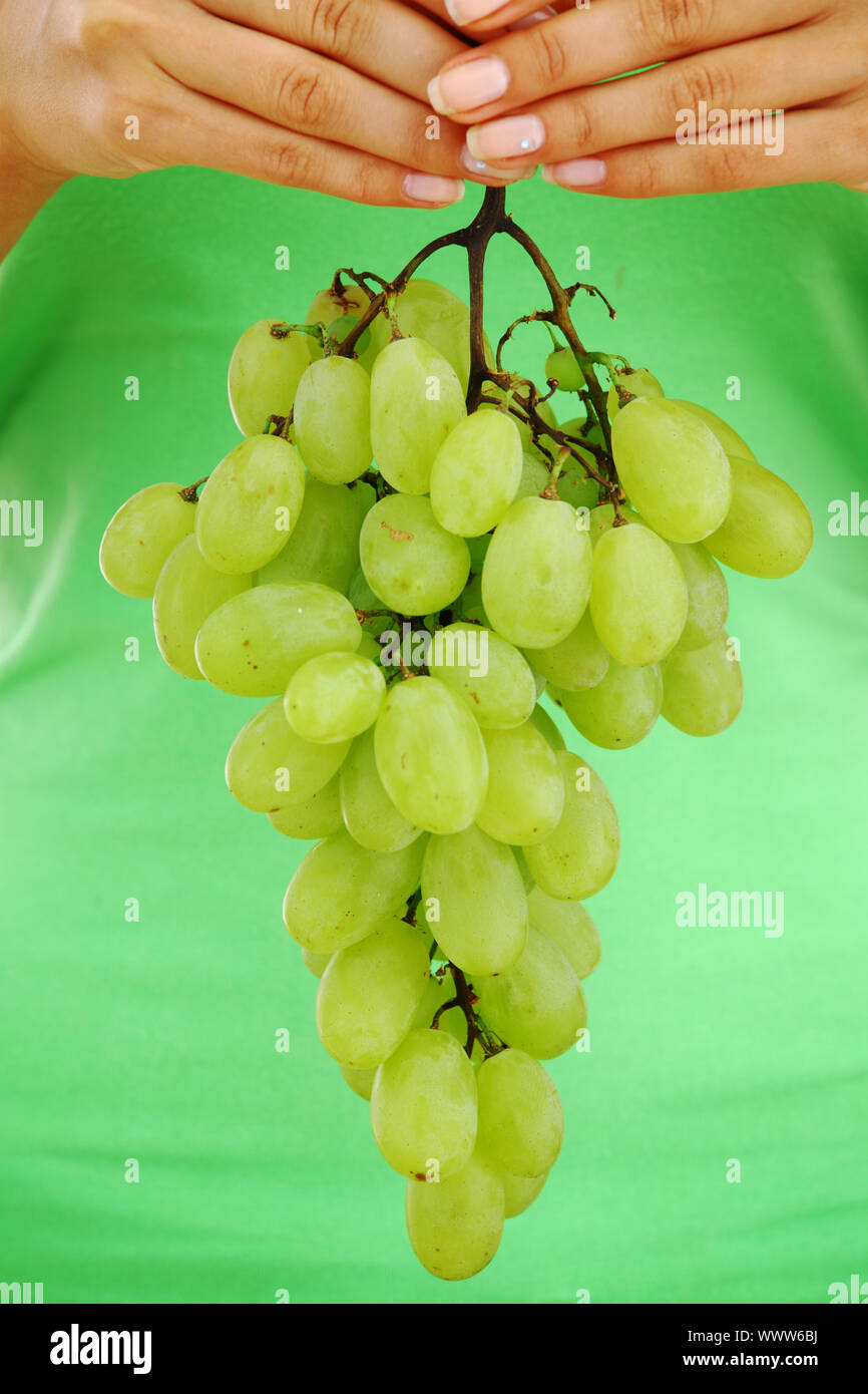 grape in woman hands close up Stock Photo - Alamy