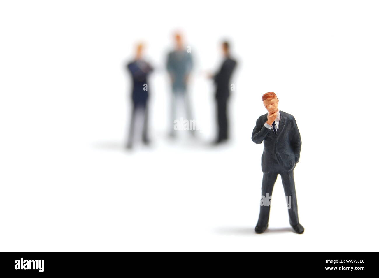 talking business people isolated on white background Stock Photo - Alamy