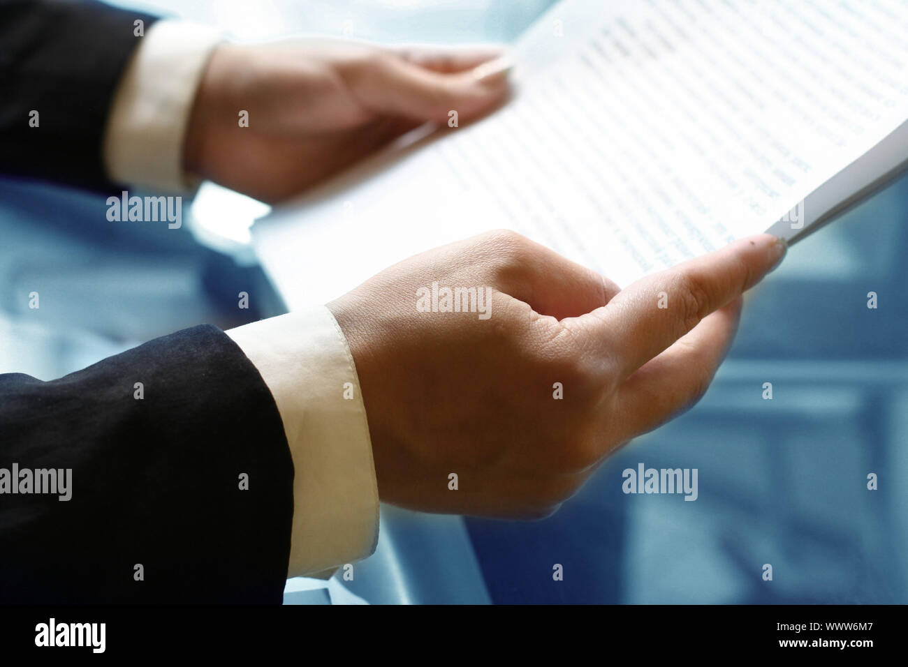 finger smart point on white paper Stock Photo - Alamy