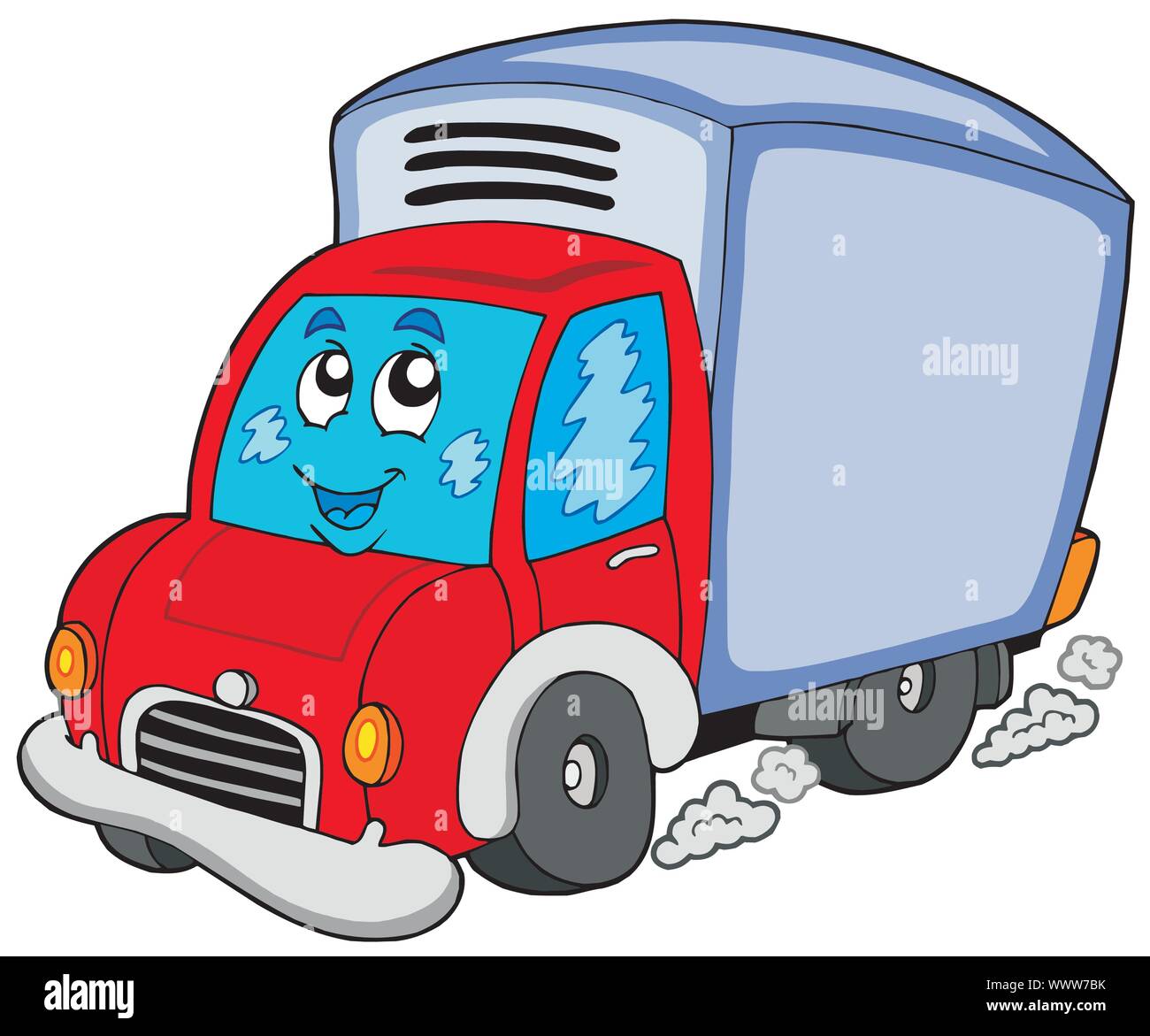 Cute delivery car Stock Vector Image & Art - Alamy