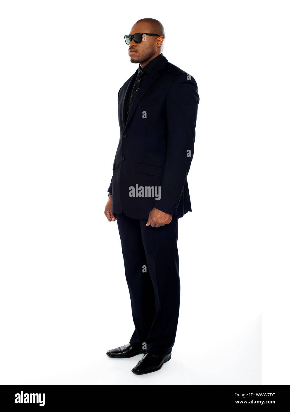 Side view of dashing young african businessman in goggles Stock Photo ...