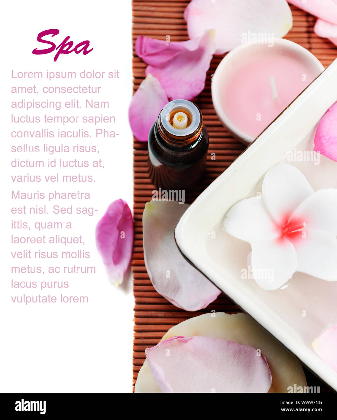 Spa treatment concept with empty space for your text Stock Photo - Alamy