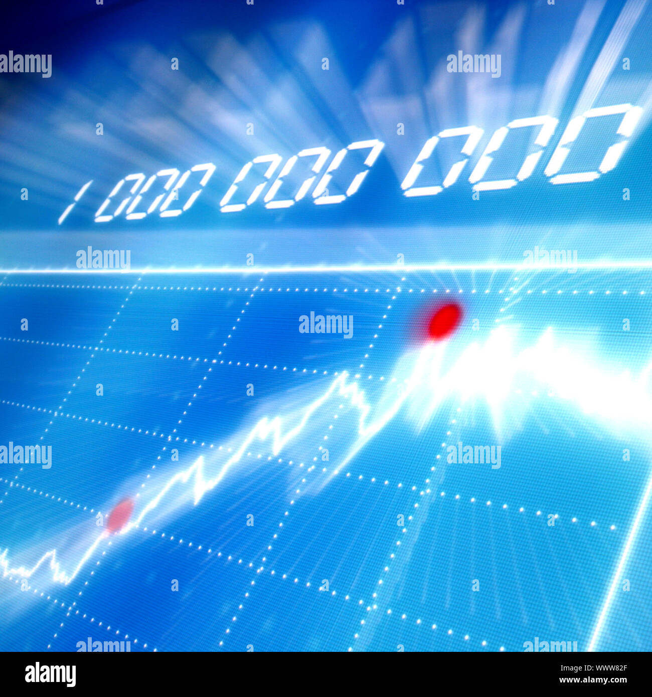blue business graph abstract background Stock Photo - Alamy
