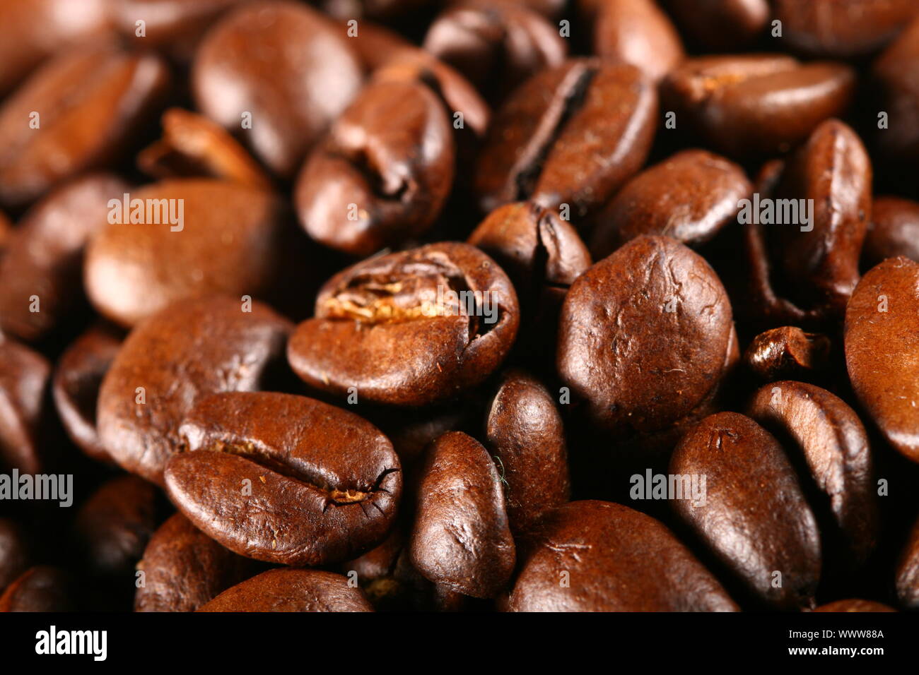 coffee beans detailed macro close up Stock Photo - Alamy