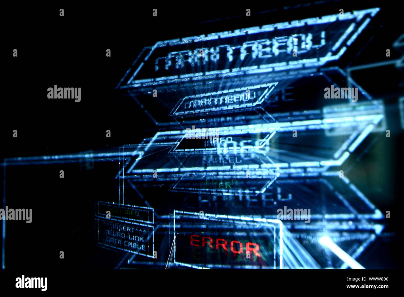 main menu error abstract background Stock Photo - Alamy