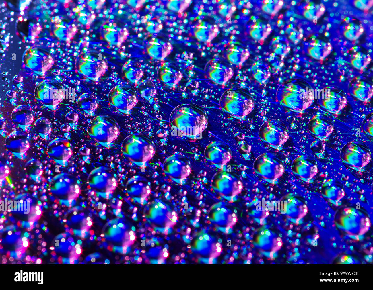 Colorful background from water drops Stock Photo - Alamy
