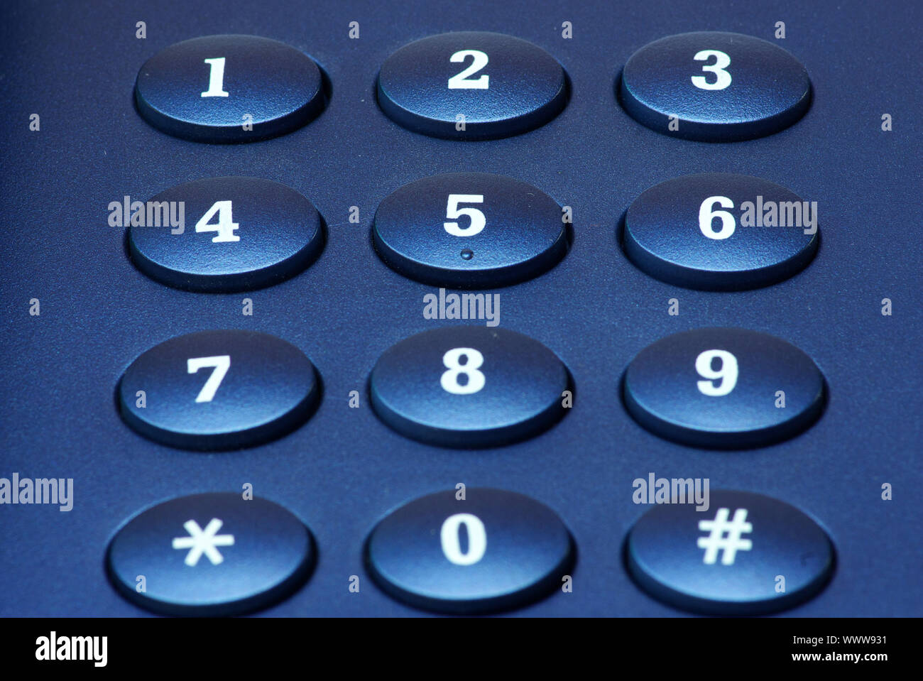 Keyboard telephone by a large plan Stock Photo - Alamy