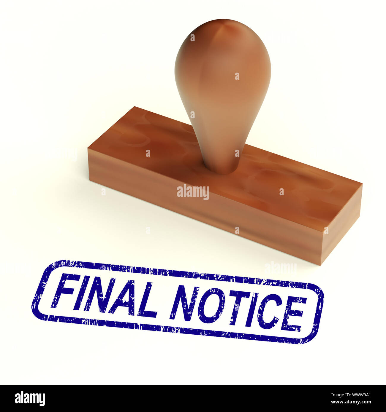 Final Notice Rubber Stamp Showing Outstanding Payments Due Stock Photo ...
