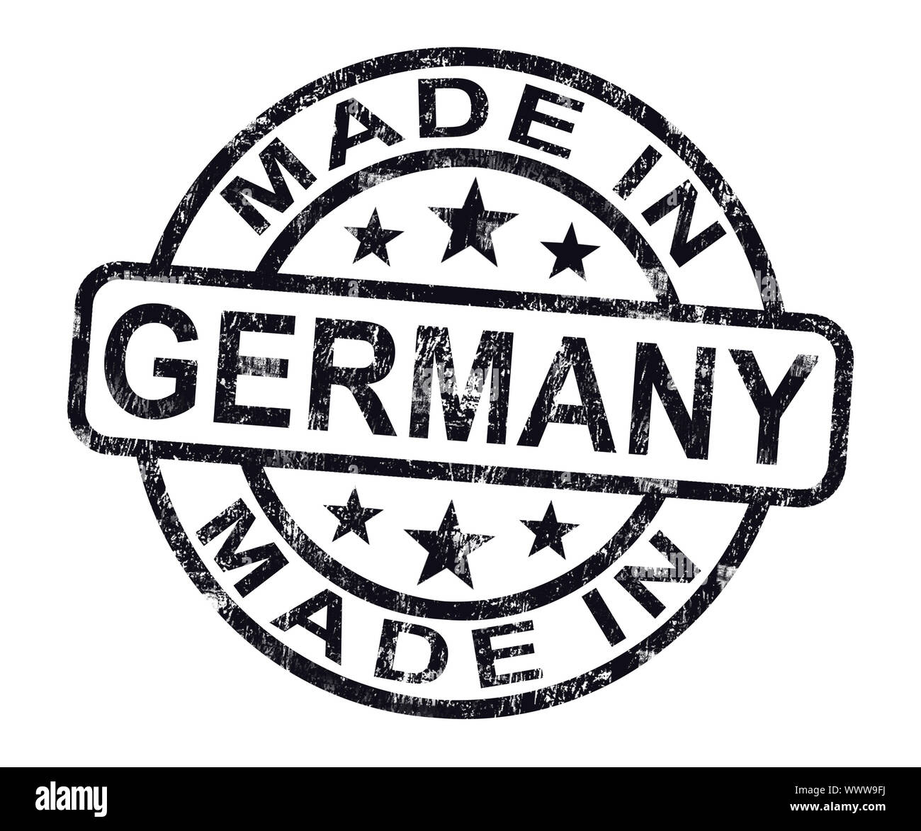 Made In Germany Stamp Showing German Product Or Produce Stock Photo - Alamy
