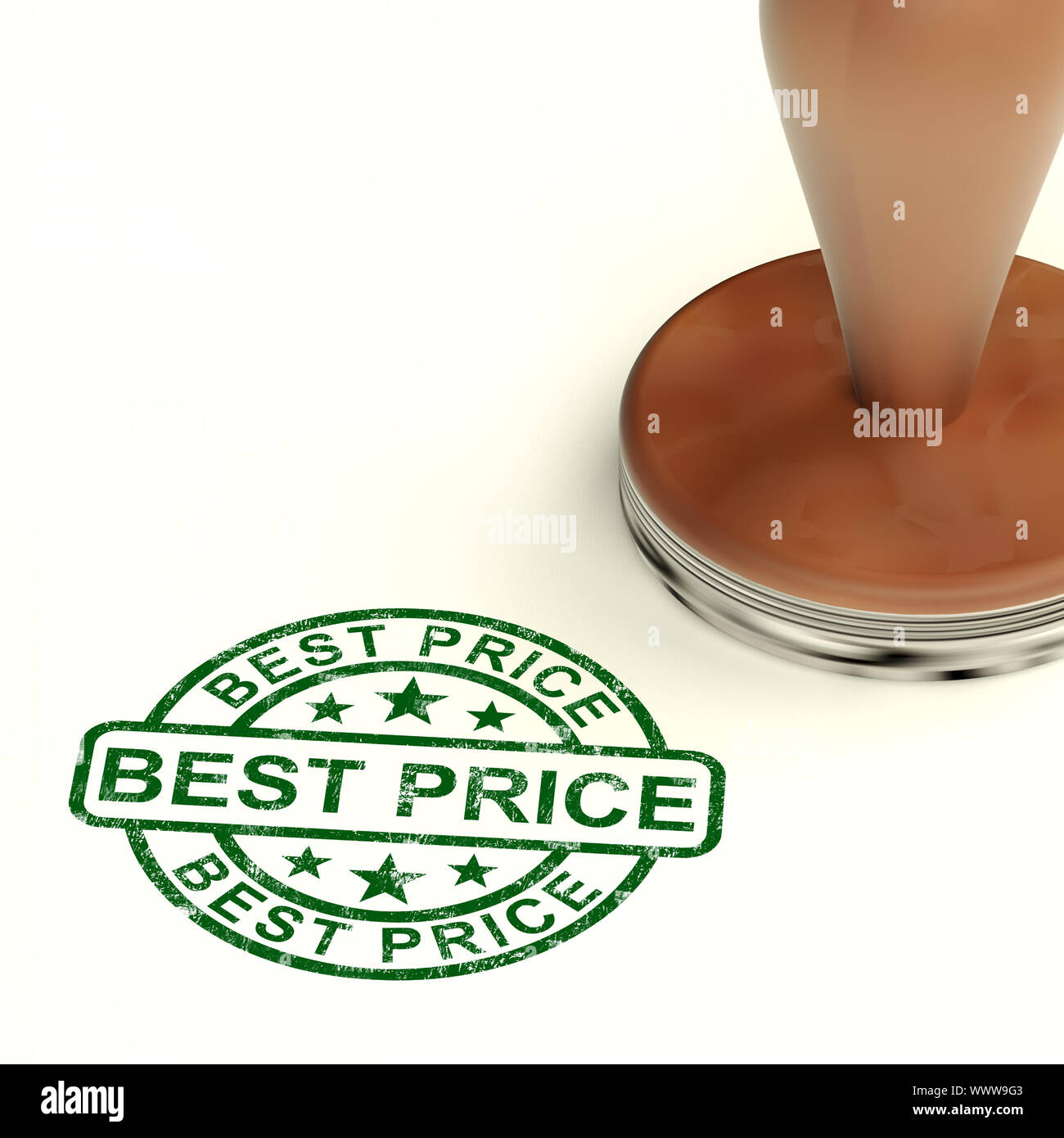 Best Price Stamp Showing Sale And Reduction Stock Photo - Alamy