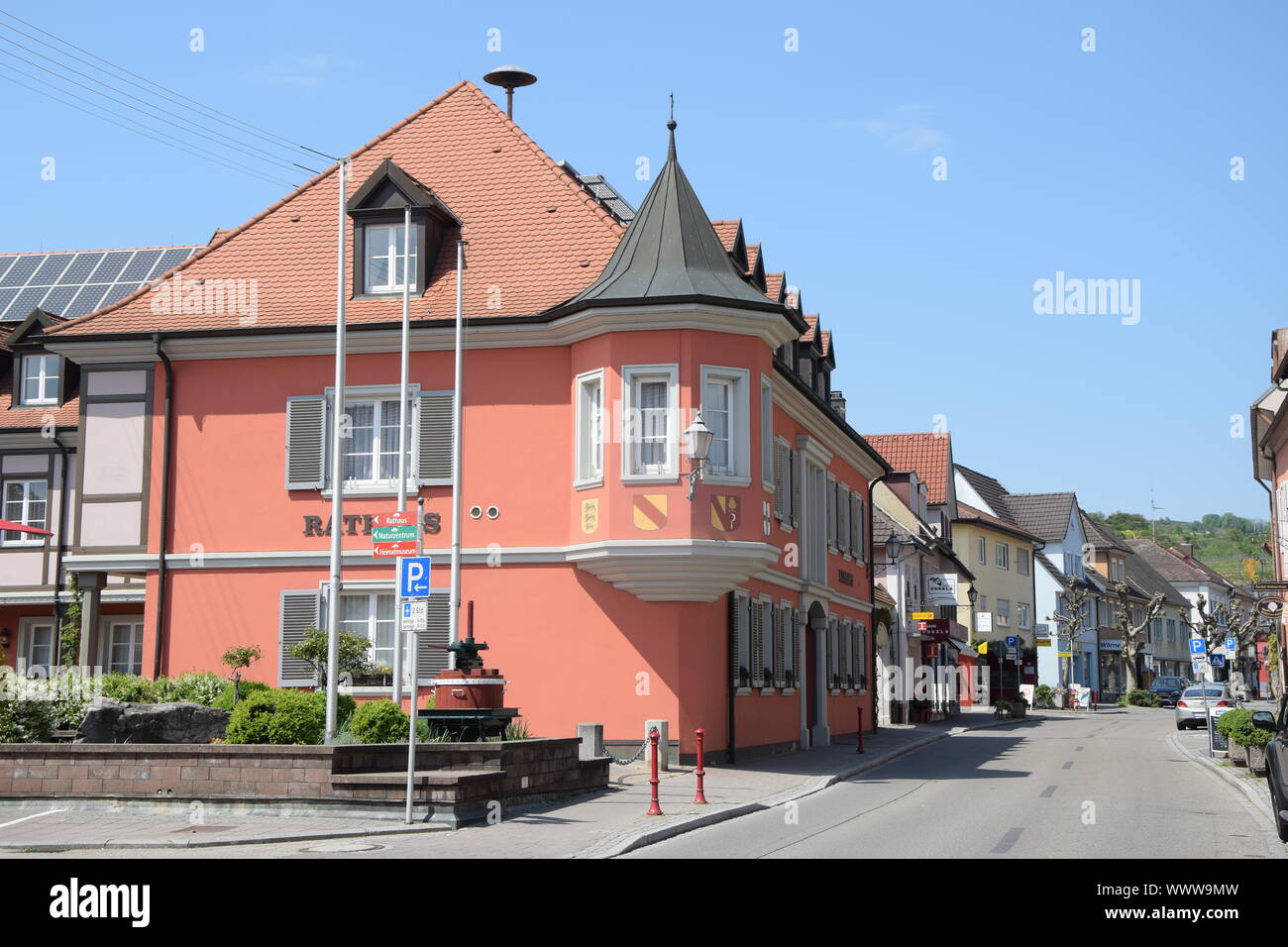 Town hall in Ihringen at the Kaiserstuhl Stock Photo - Alamy