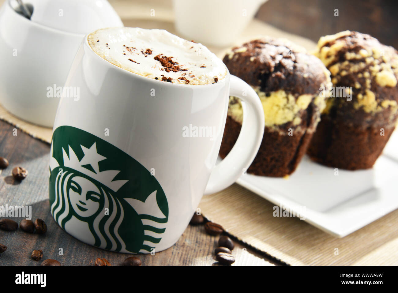Starbucks, coffee company and coffeehouse chain, founded in Seattle, Wa ...