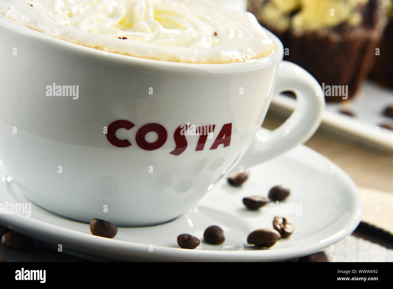 Costa coffee cup muffin hi-res stock photography and images - Alamy