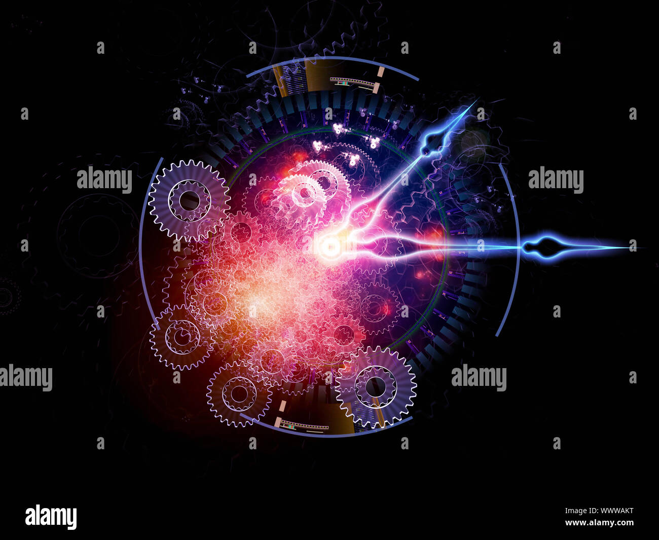 Artistic background for use with projects on time sensitive issues ...