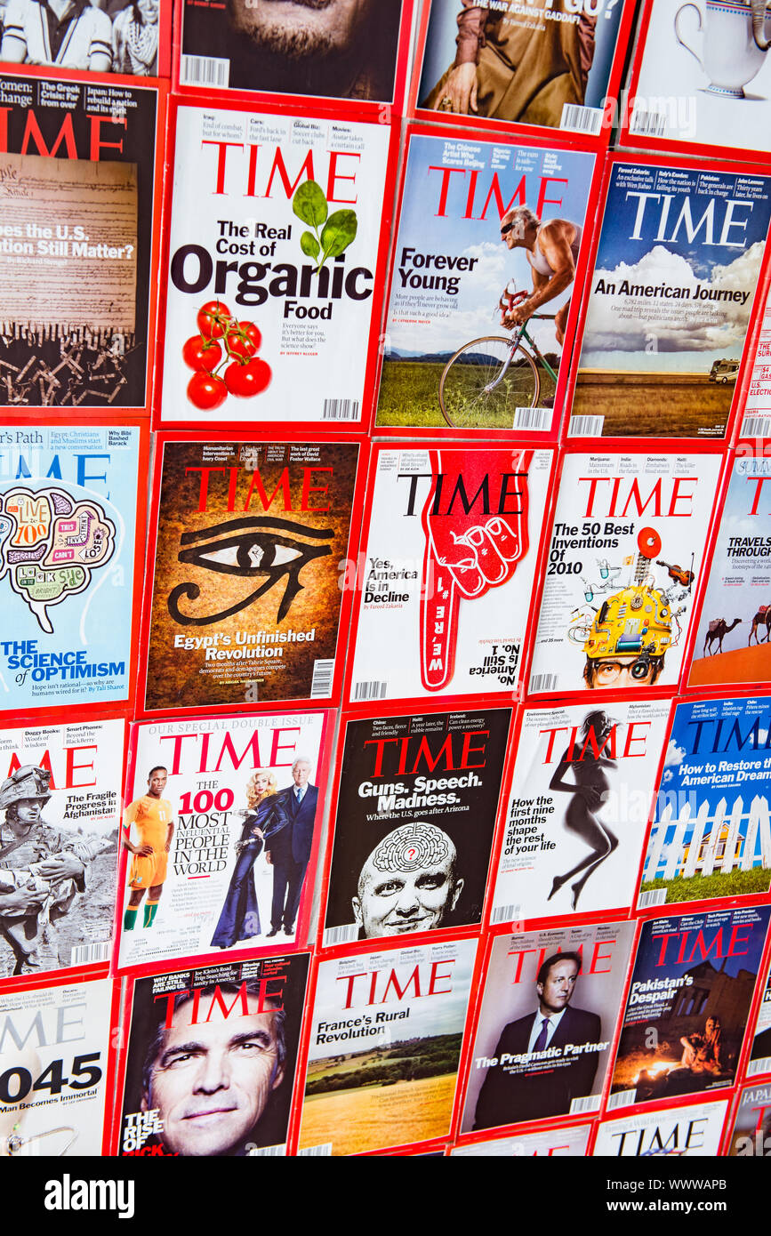 Time magazine covers hi-res stock photography and images - Alamy