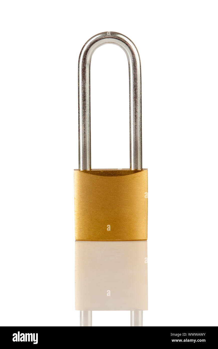 padlock on a white background Stock Photo - Alamy