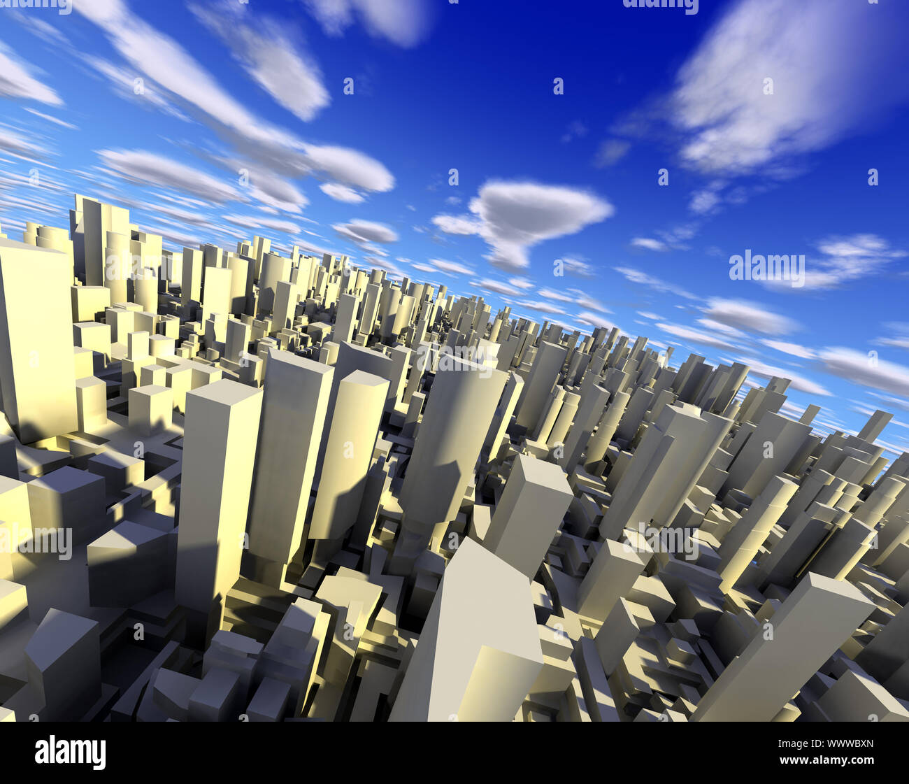 3d render city model hi-res stock photography and images - Alamy