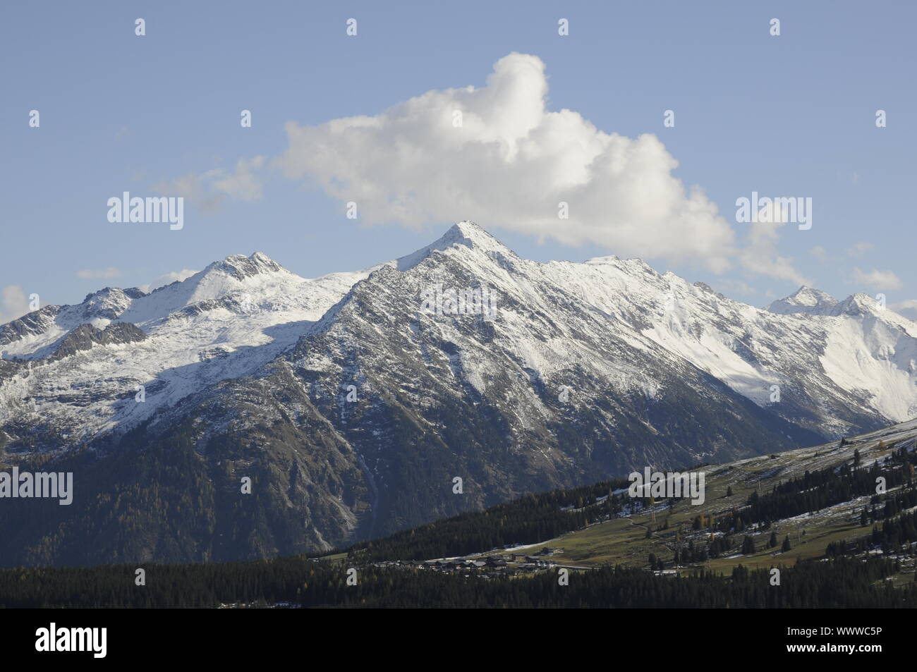 Mountains on the Gerlos Pass Stock Photo - Alamy