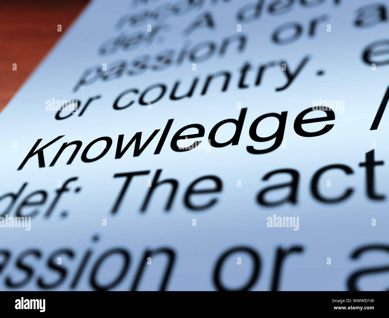 Knowledge Definition Closeup Shows Information Intelligence And ...