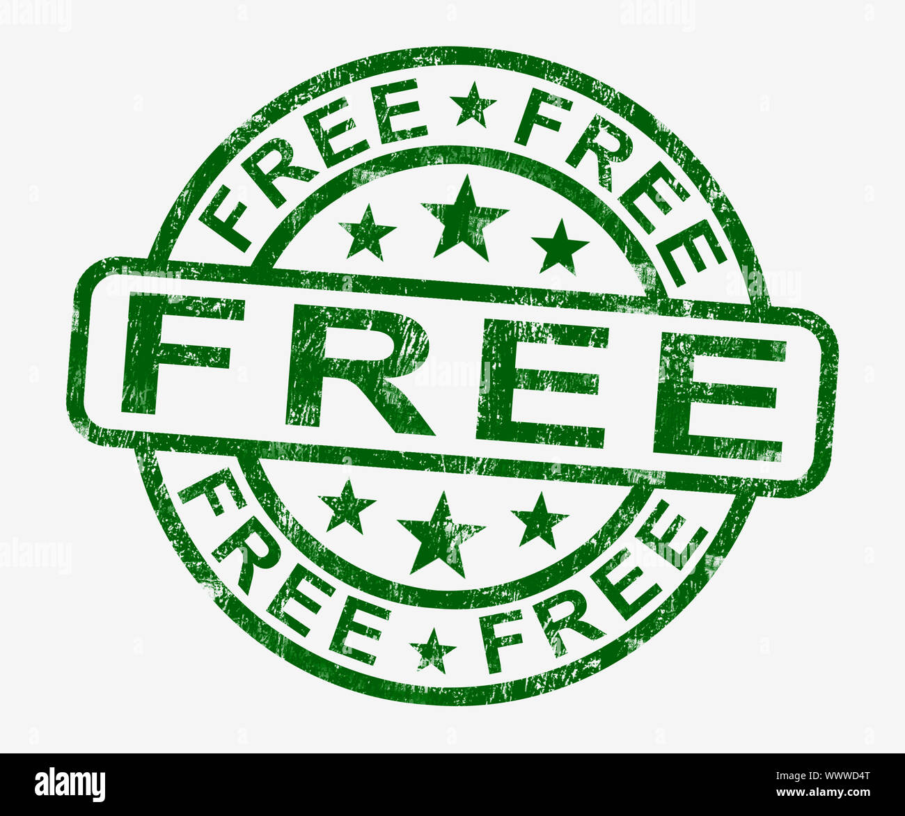Free Stamp Showing Freebie and Promos Stock Photo - Alamy
