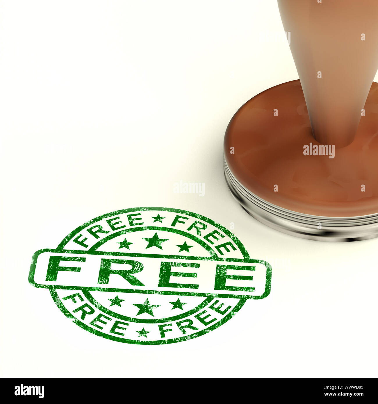Free Stamp Showing Freebie and Promos Stock Photo - Alamy