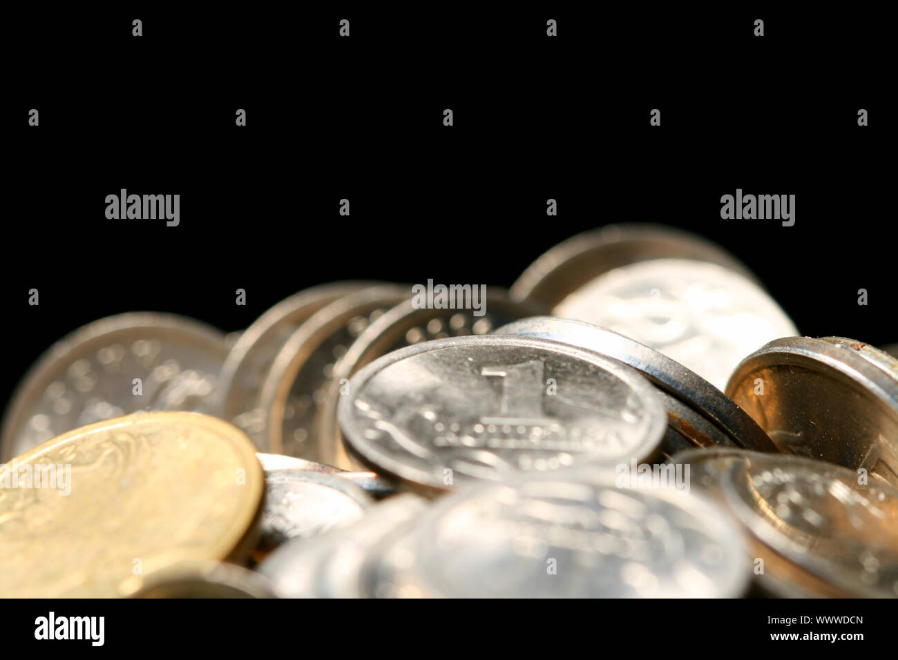 coins macro close up cash background Stock Photo - Alamy