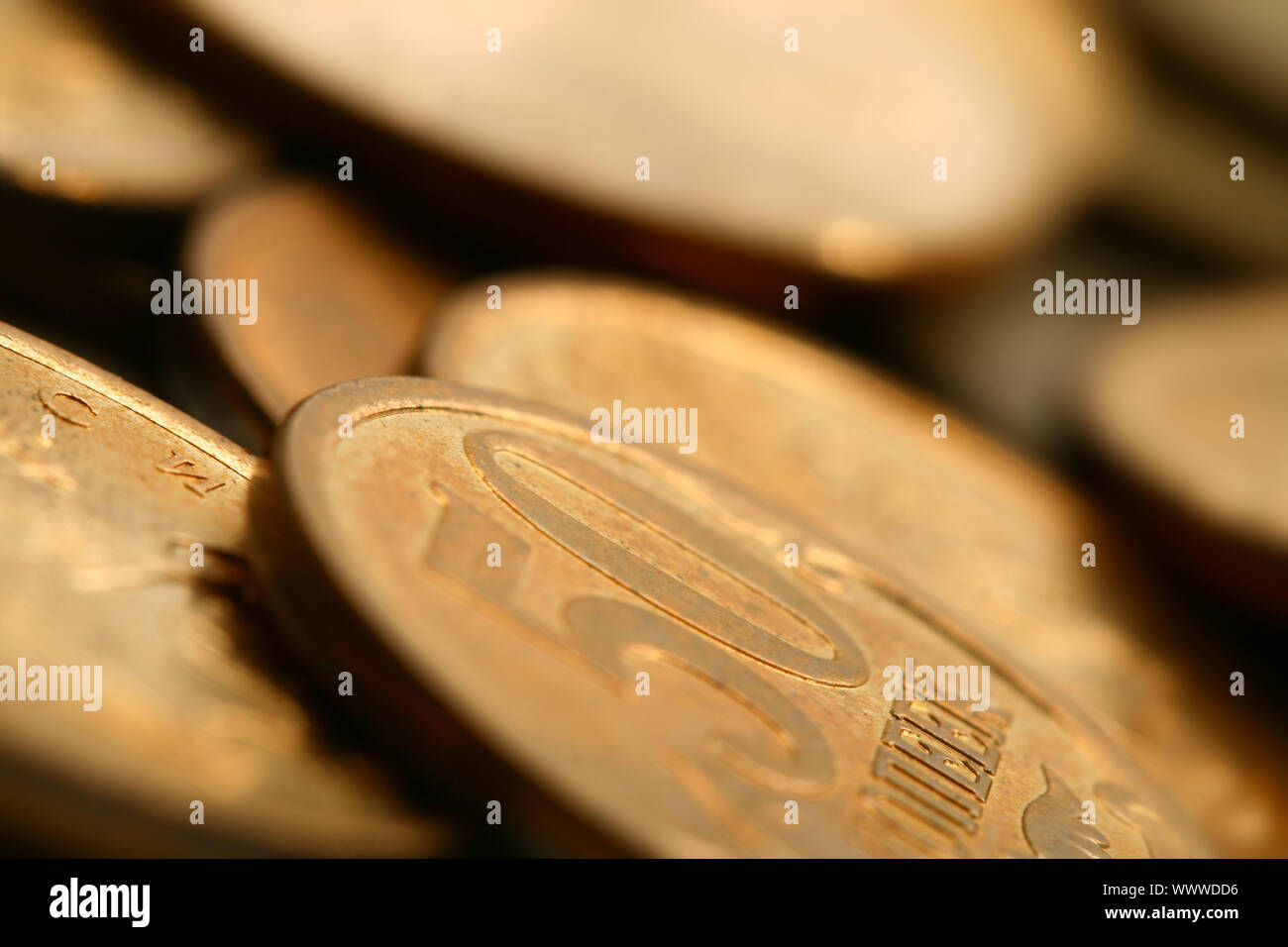 coins background macro close up Stock Photo - Alamy