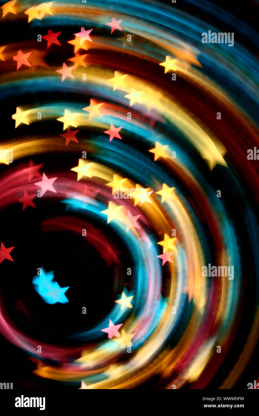 abstract disco colored stars motion background Stock Photo - Alamy