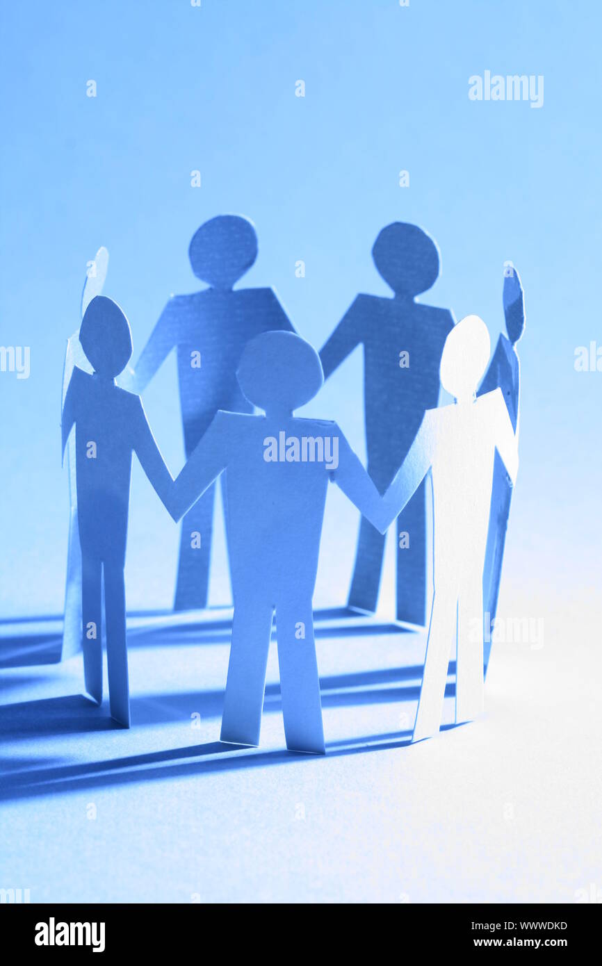 paper team linked together partnership concept Stock Photo - Alamy paper team linked together partnership concept Stock Photo - Alamy