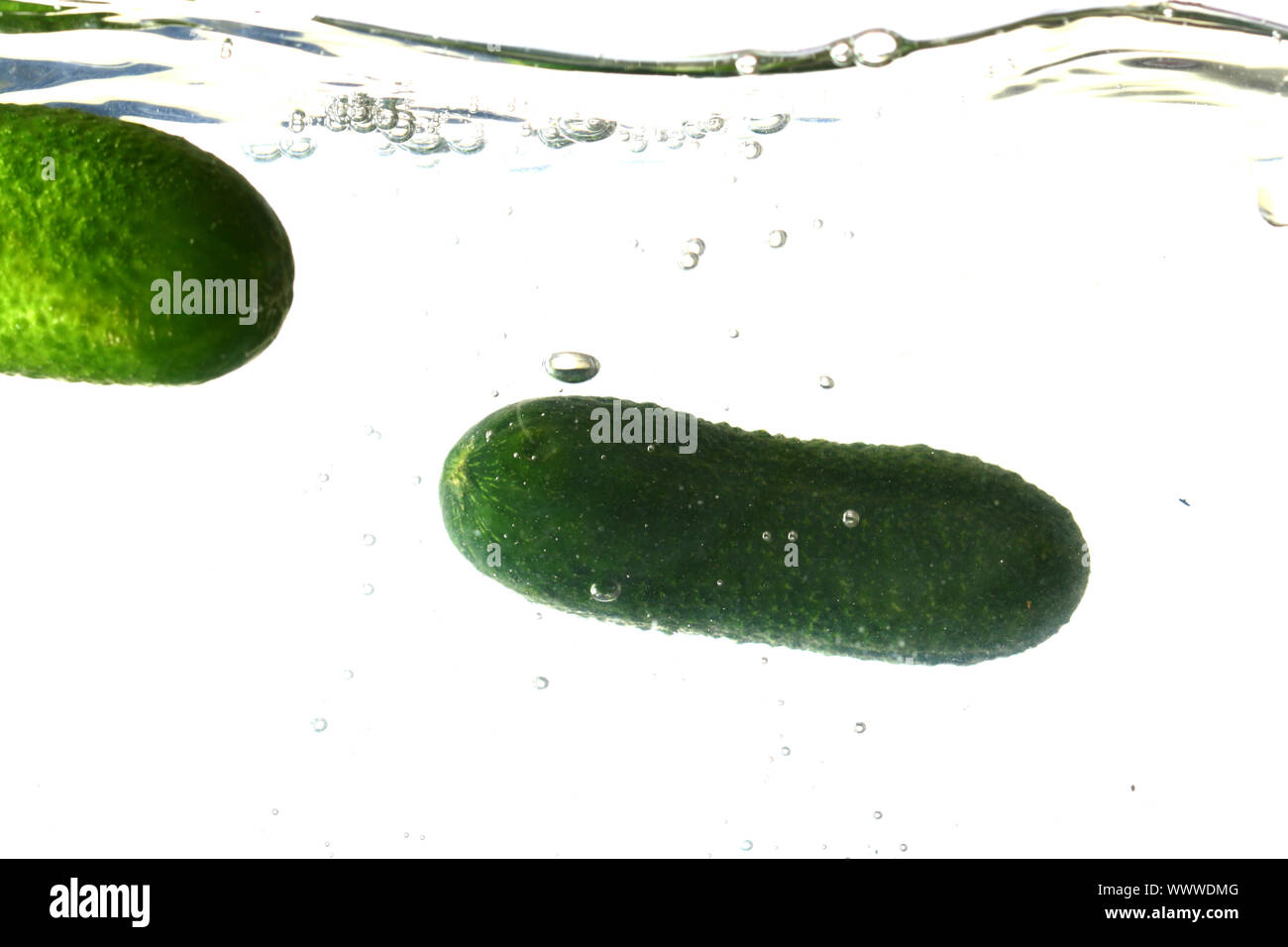 cucumber splash isolated on white background Stock Photo - Alamy