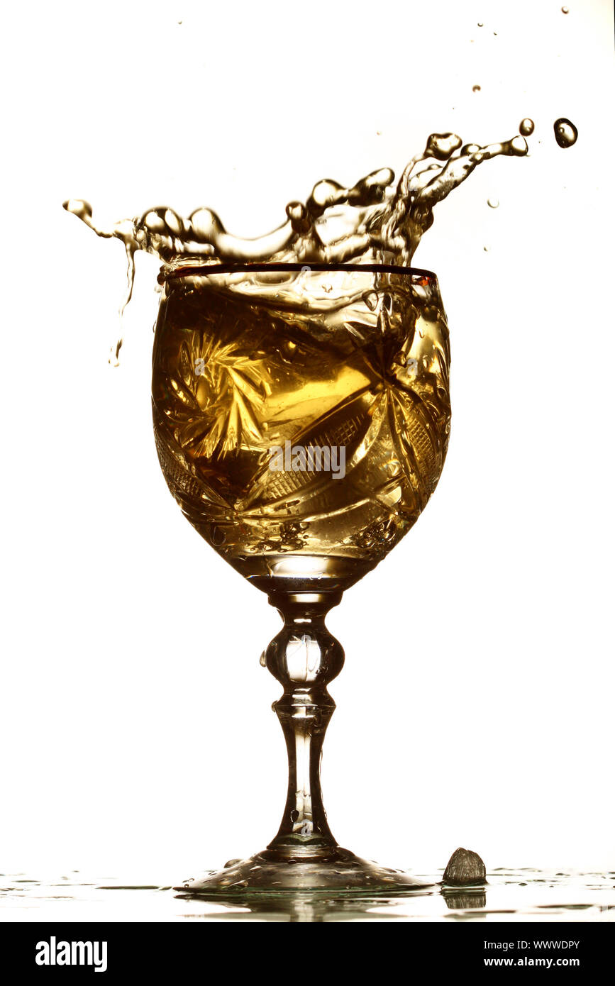 wine splash isolated on white Stock Photo - Alamy