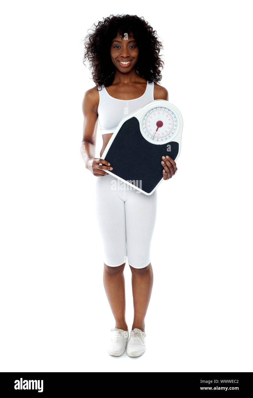 Athlete weigh in scale Cut Out Stock Images & Pictures - Alamy