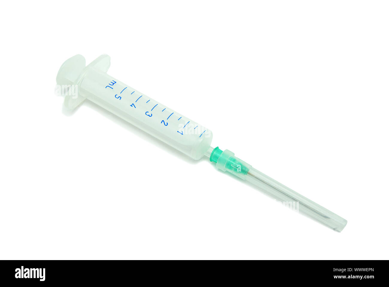 New syringe isolated on white background Stock Photo - Alamy